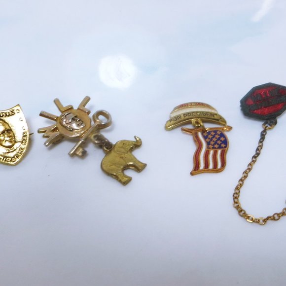 Art | Vintage 194 Willkie Gop Presidential Campaign Pin Lot Very Rare ...